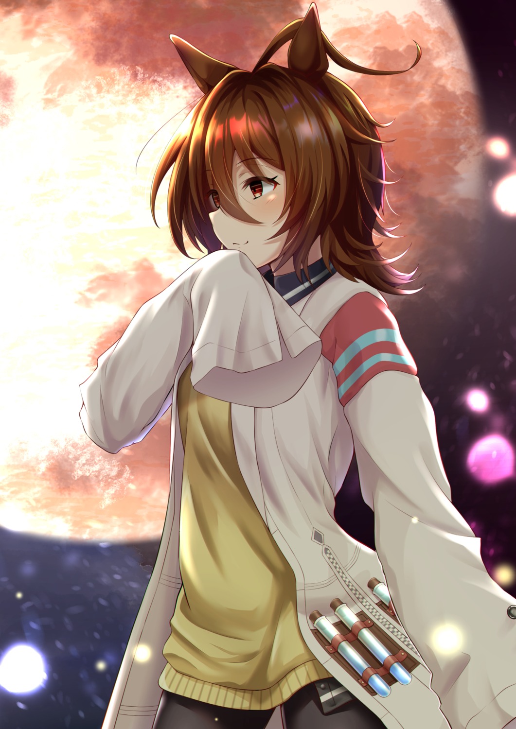 nagmilk uma musume pretty derby agnes tachyon (umamusume) animal ears pantyhose sweater uniform ...